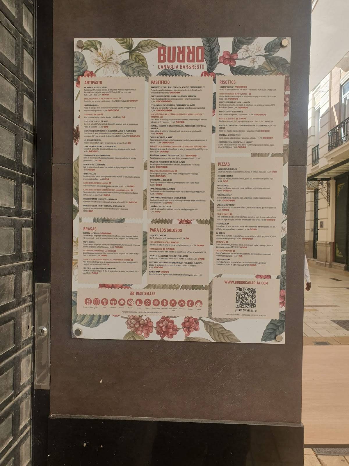 Carta de Burro Canaglia Bar&Resto - HUELVA, Huelva