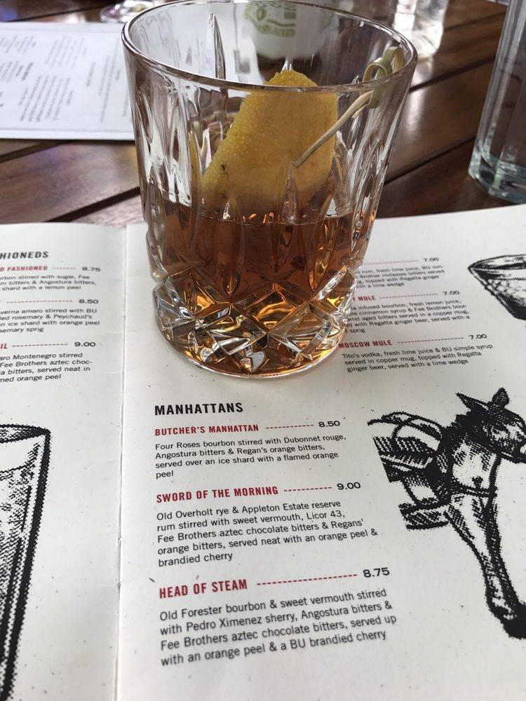 Menu at Butcher's Union pub & bar, Grand Rapids, 438 Bridge St NW