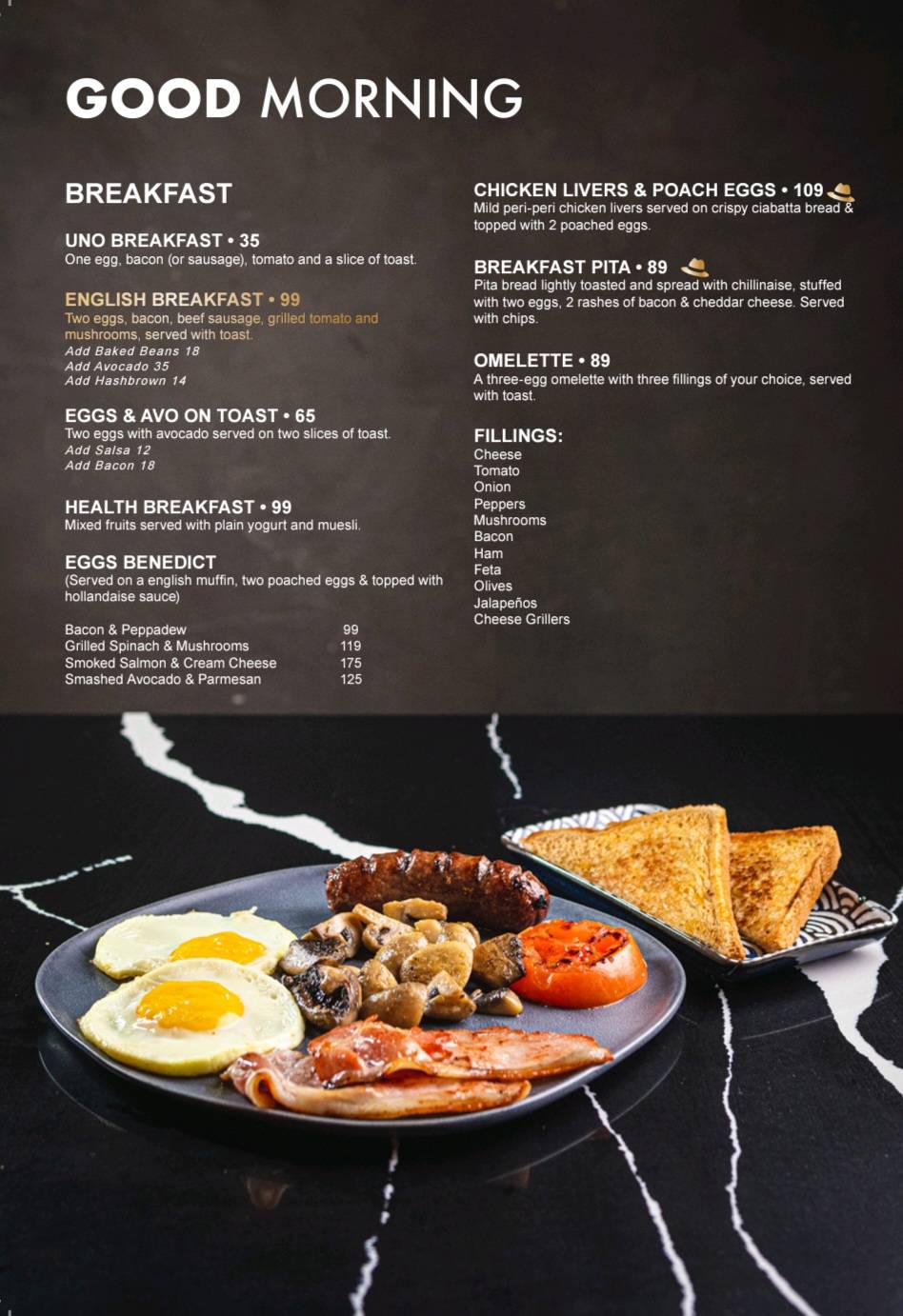 Menu at CAPPELLO BOKSBURG restaurant, Boksburg