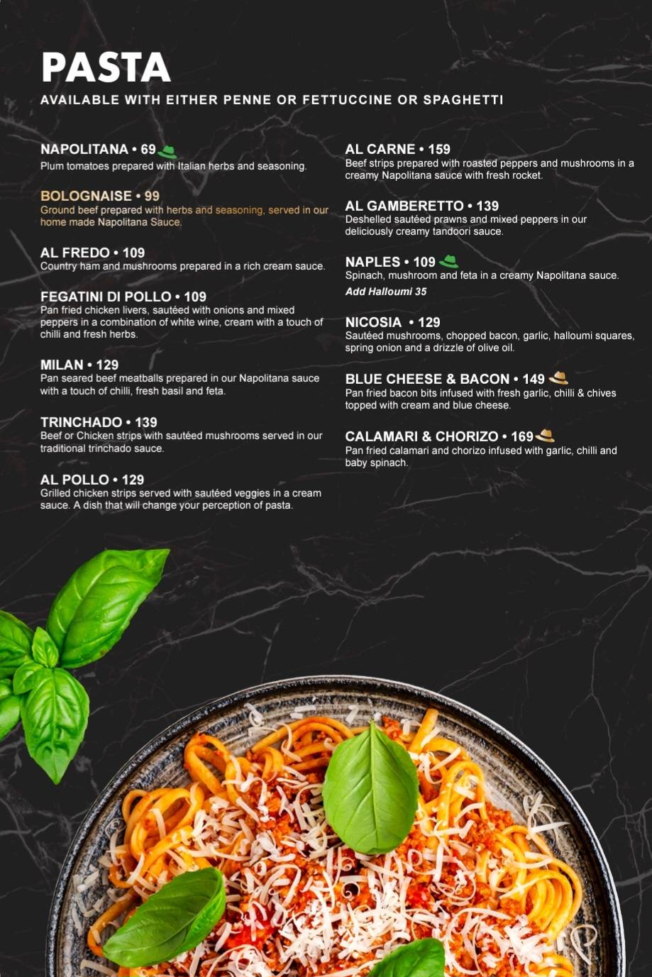 Menu at CAPPELLO BOKSBURG restaurant, Boksburg