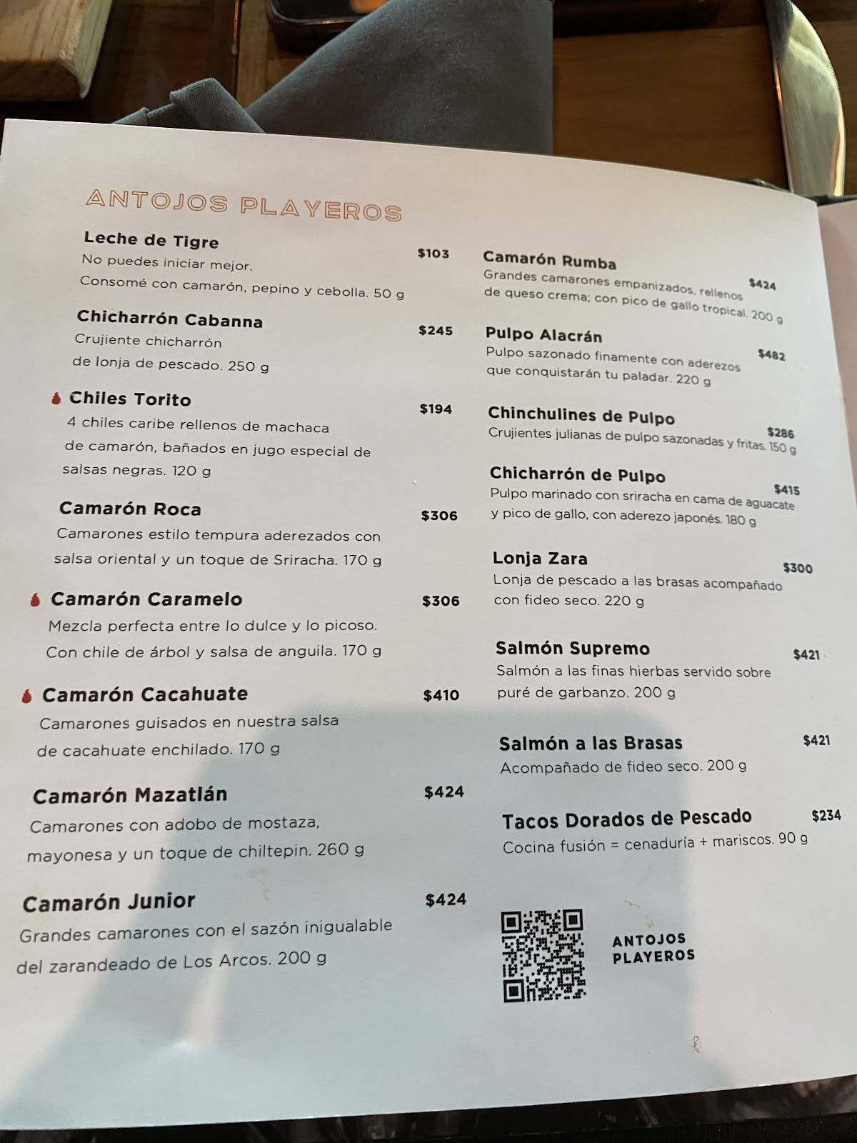 Carta de Cabanna Restaurant, Mexicali