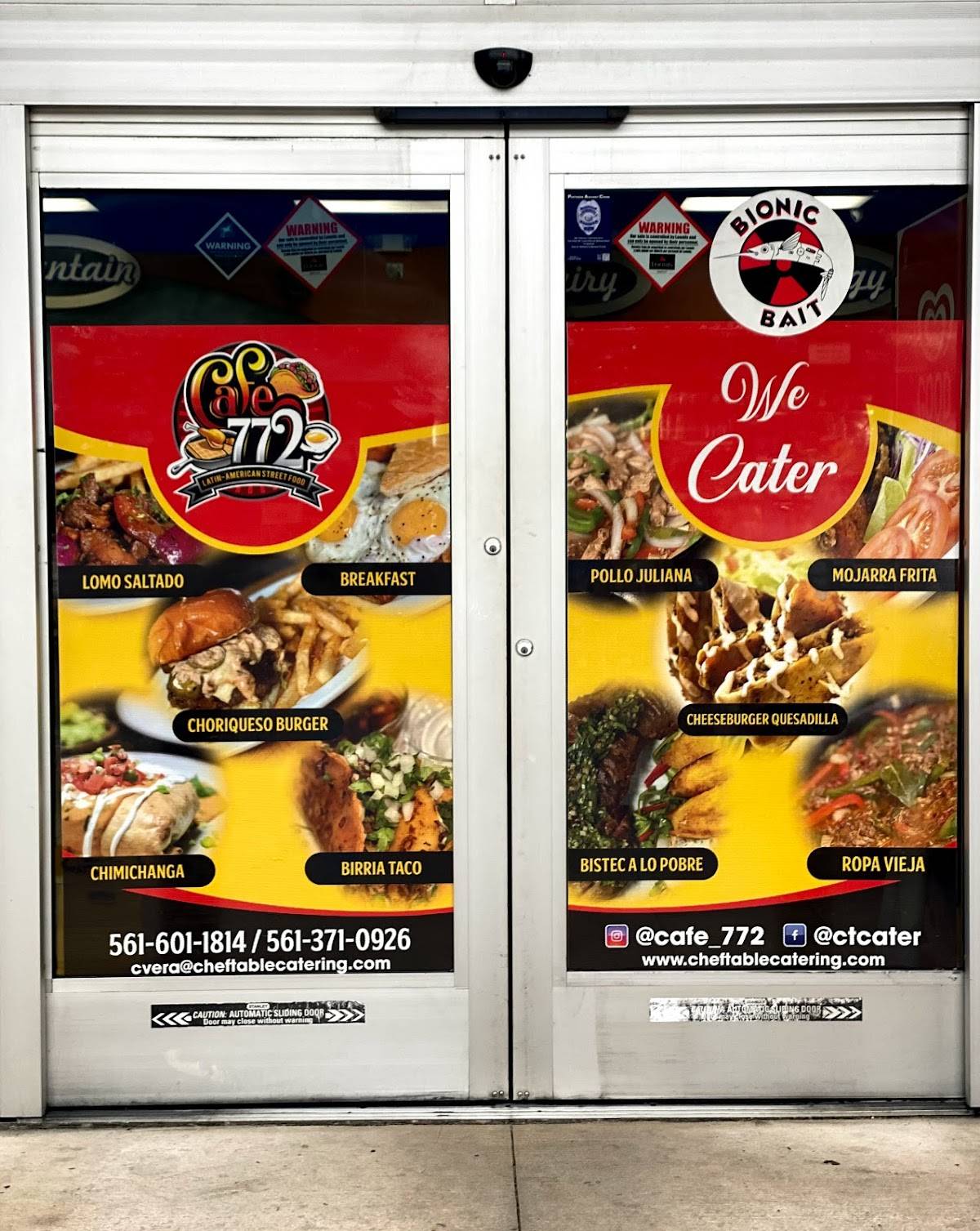 Menu at Cafe772 Cantina & Grill, Port St. Lucie