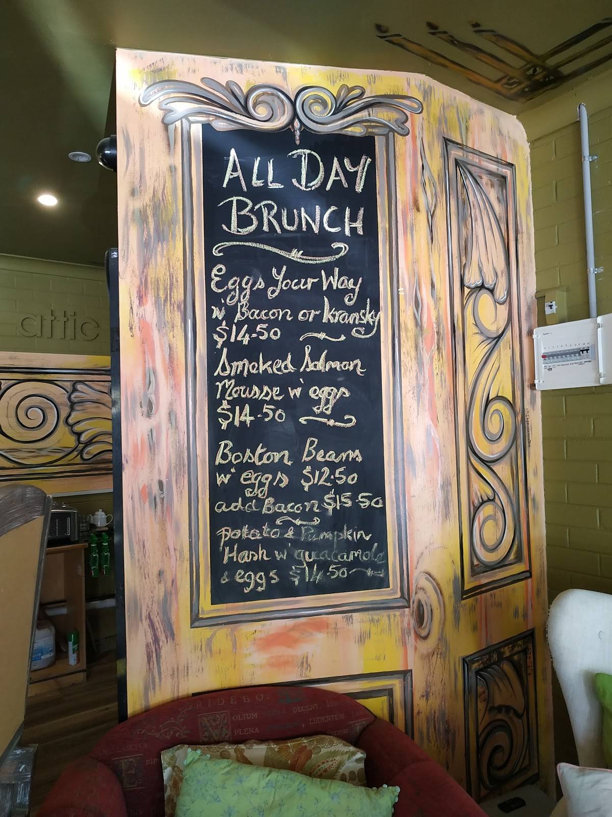 Menu at Café Blanco restaurant, Kambah