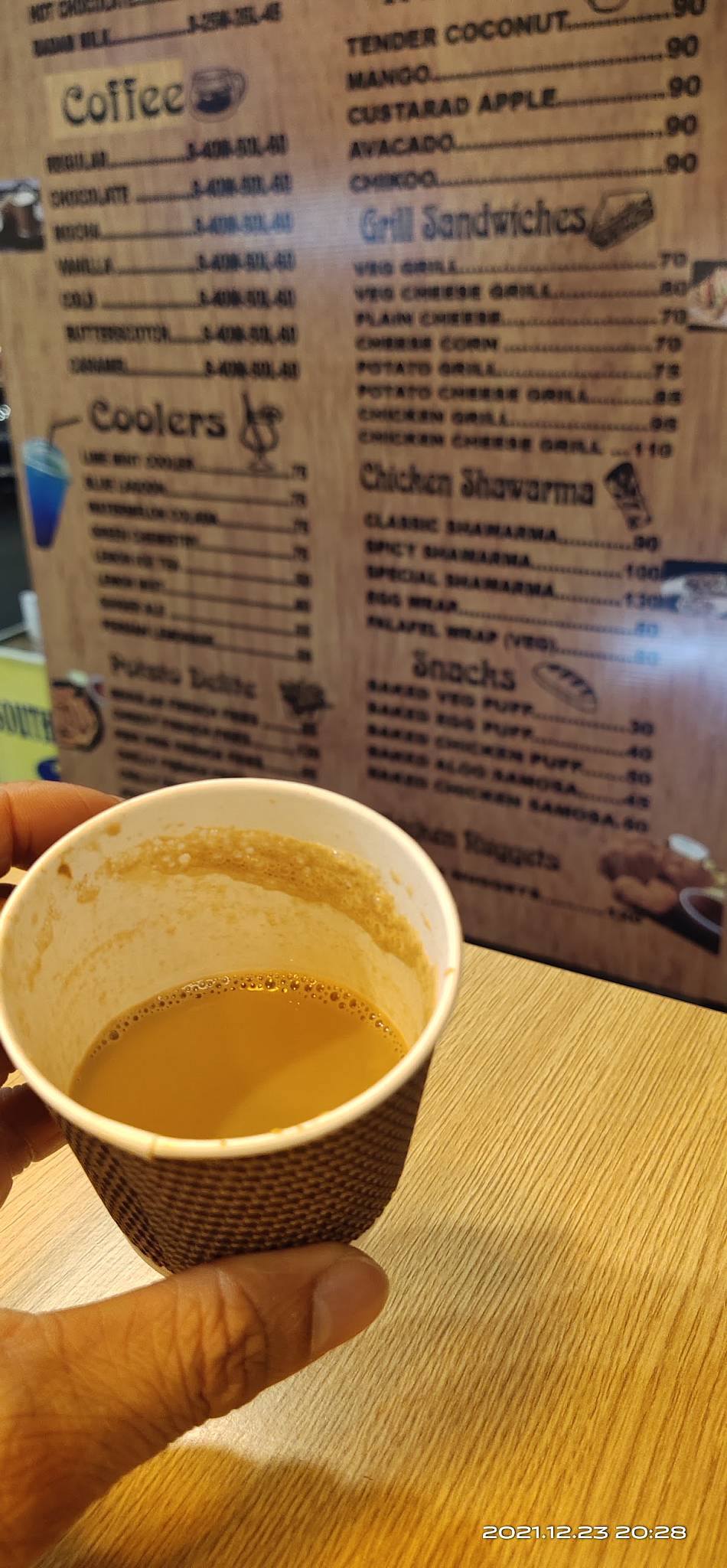 Menu at Cafe Delicioso, Bengaluru