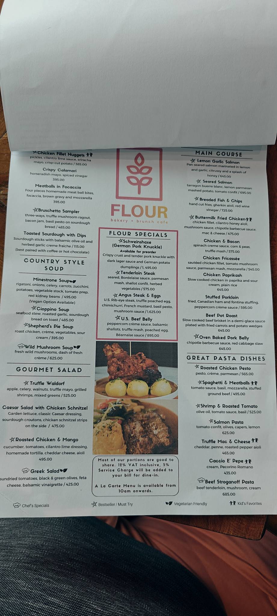 Menu at Flour Bakery + Brunch Cafe, Iloilo City