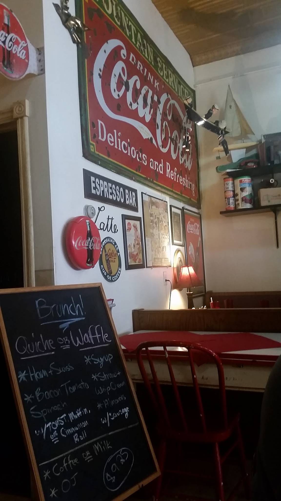 Menu at Ginny's Cupboard cafe, Sparta