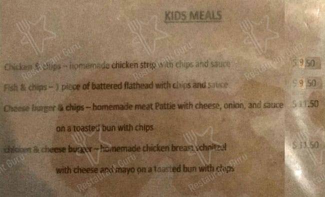 Menu at Froggies Rest cafe, Logan Village