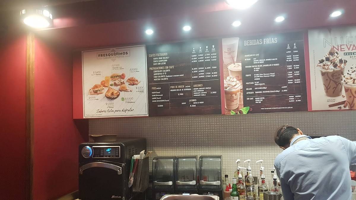 Menu at Juan Valdez - Unicentro Cali cafe, Cali, C.C. Unicentro