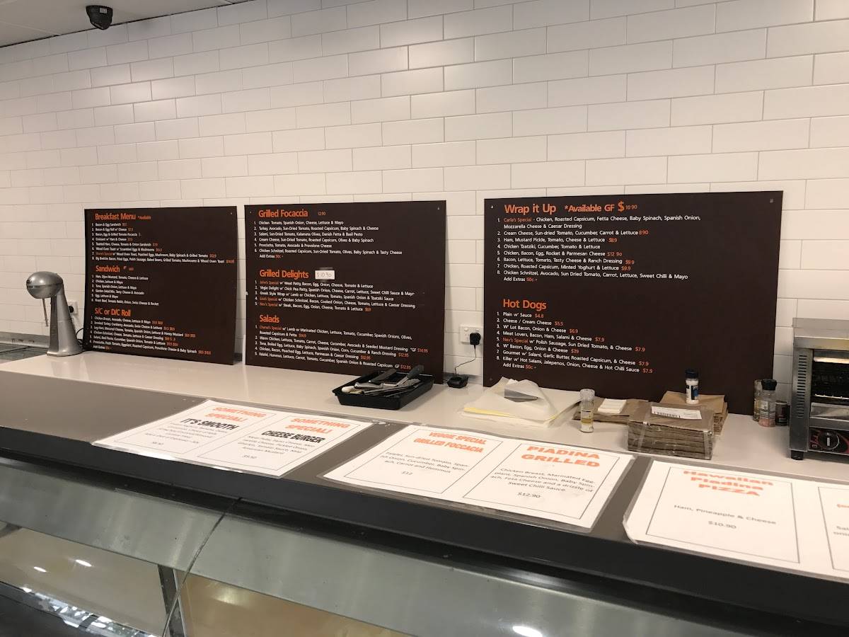 Menu at Nev's Café cafe, Saint Agnes