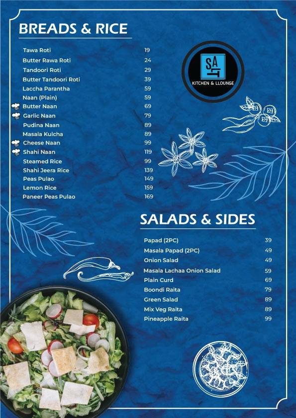 Menu at Salt kitchen & LLounge, Bhubaneswar