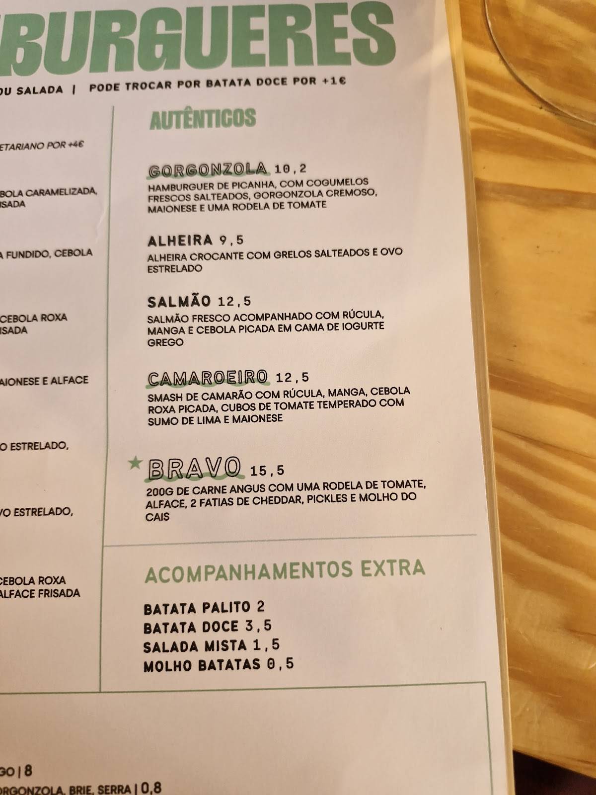 Menu em Cais do Rio Alenquer restaurante, Alenquer
