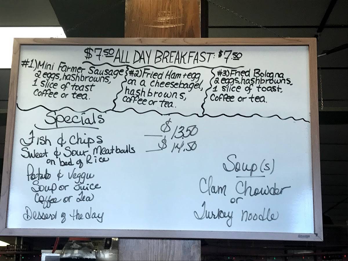Menu at Blackfoot Truckstop Diner restaurant, Calgary
