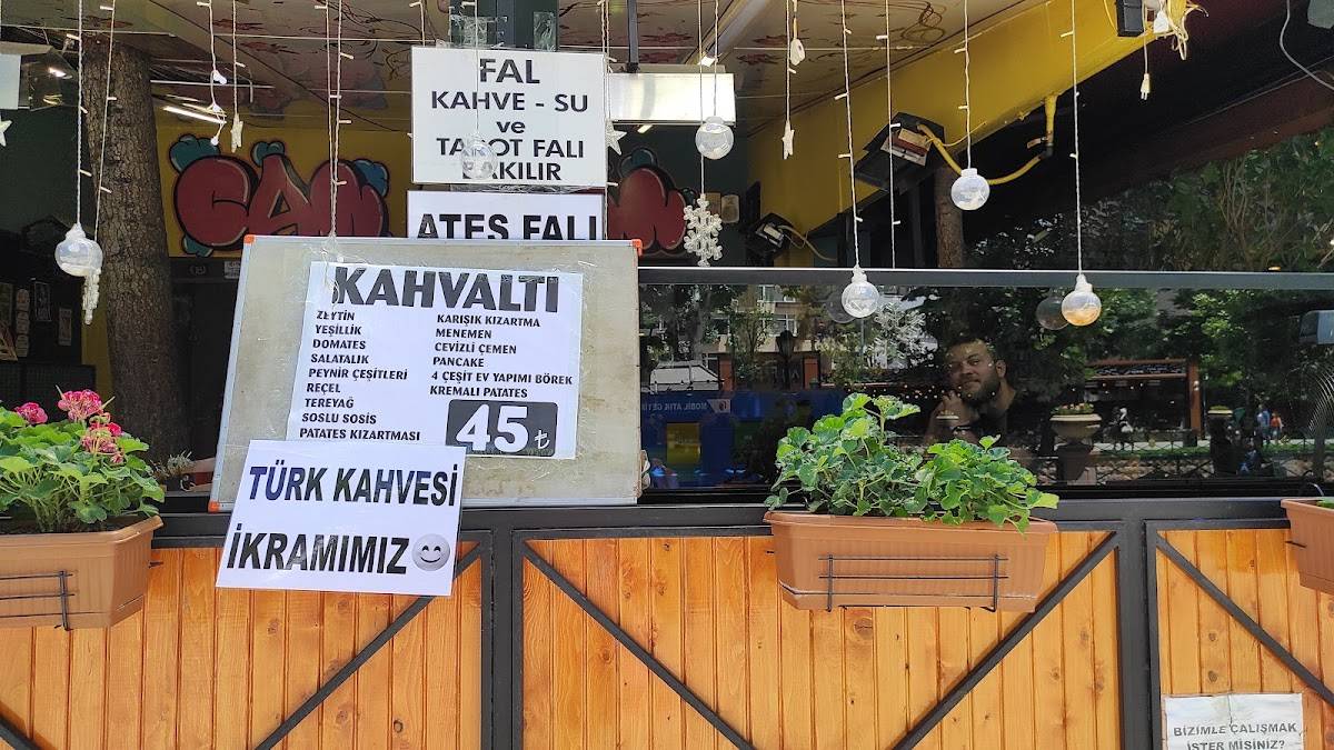 Menu at Can Can Cafe, Eskişehir