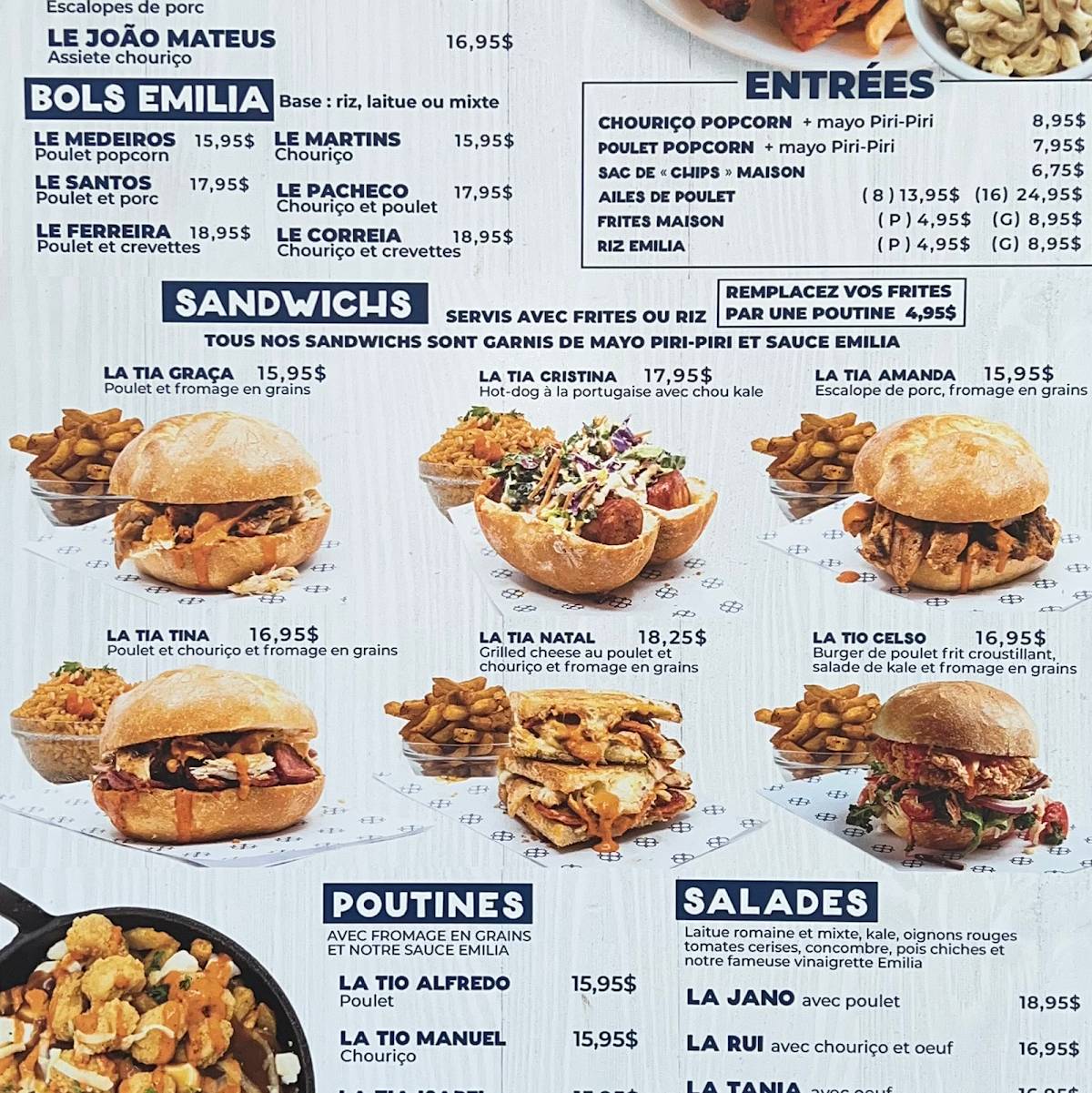 Menu au Cantine Emilia (Bromont) restaurant, Bromont