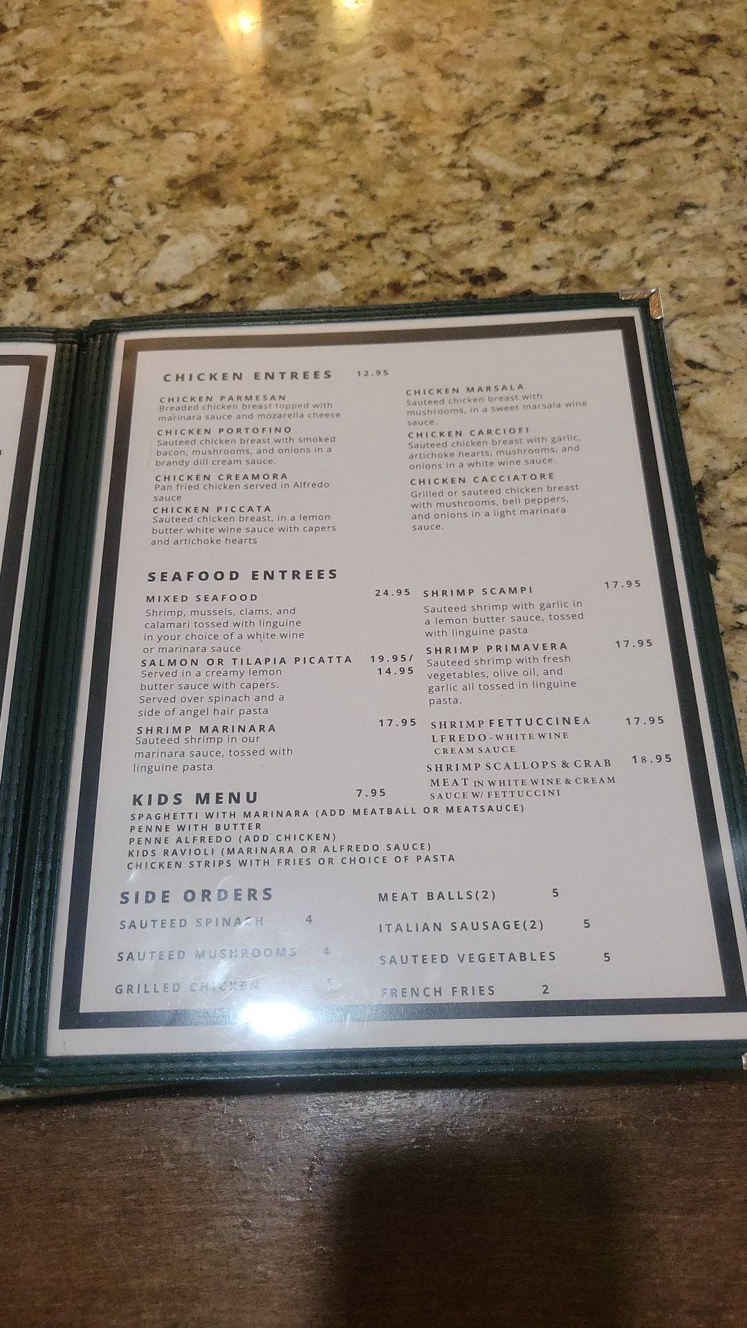 Menu at Italian Garden Cafe (Canyon Lake), Canyon Lake