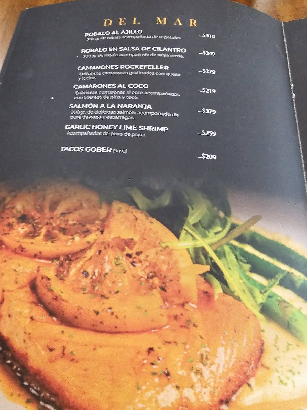 Carta del restaurante Carlo Rooftop, Tampico