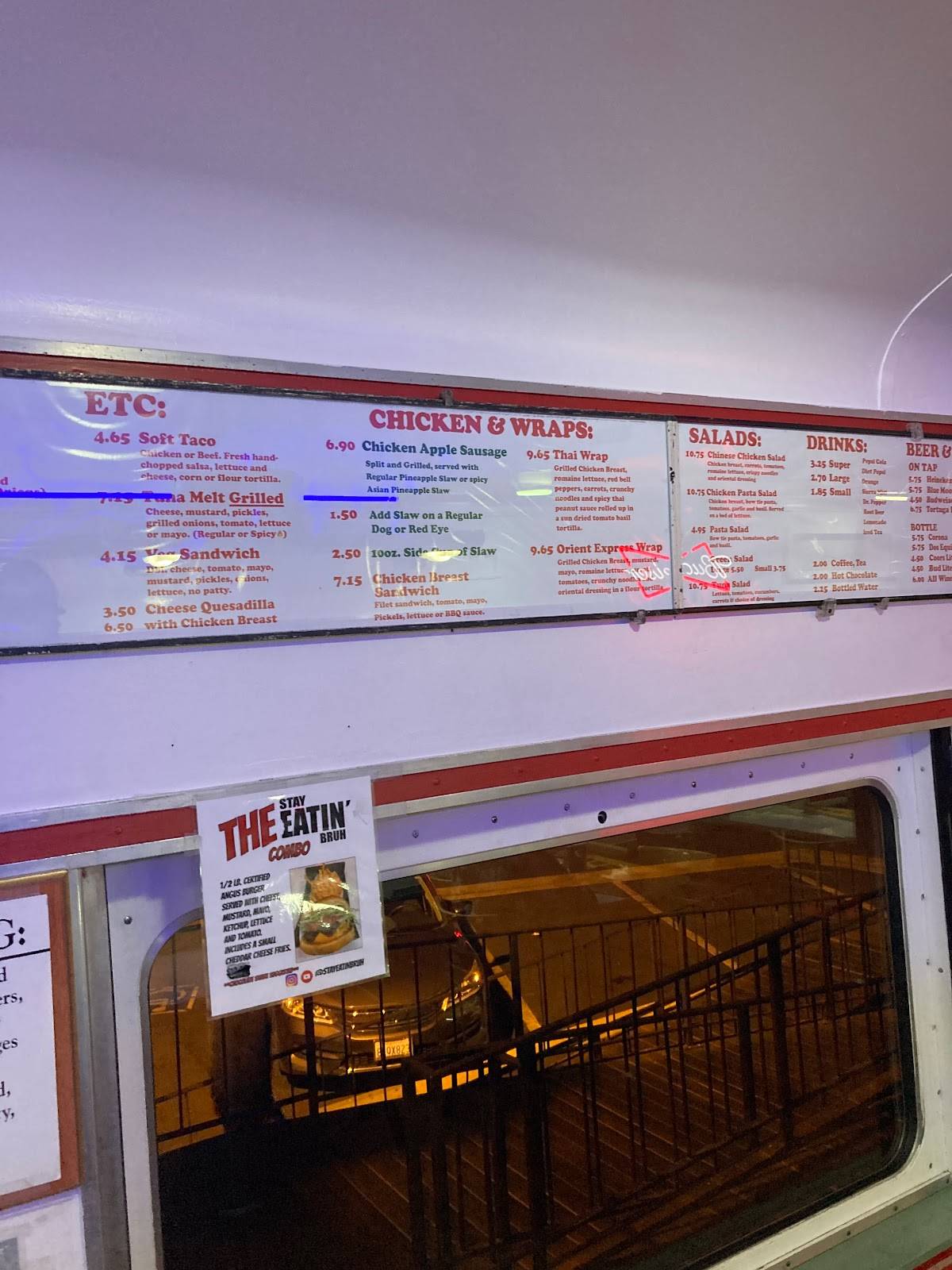 Menu at Carney's Restaurant, Los Angeles, Sunset Blvd