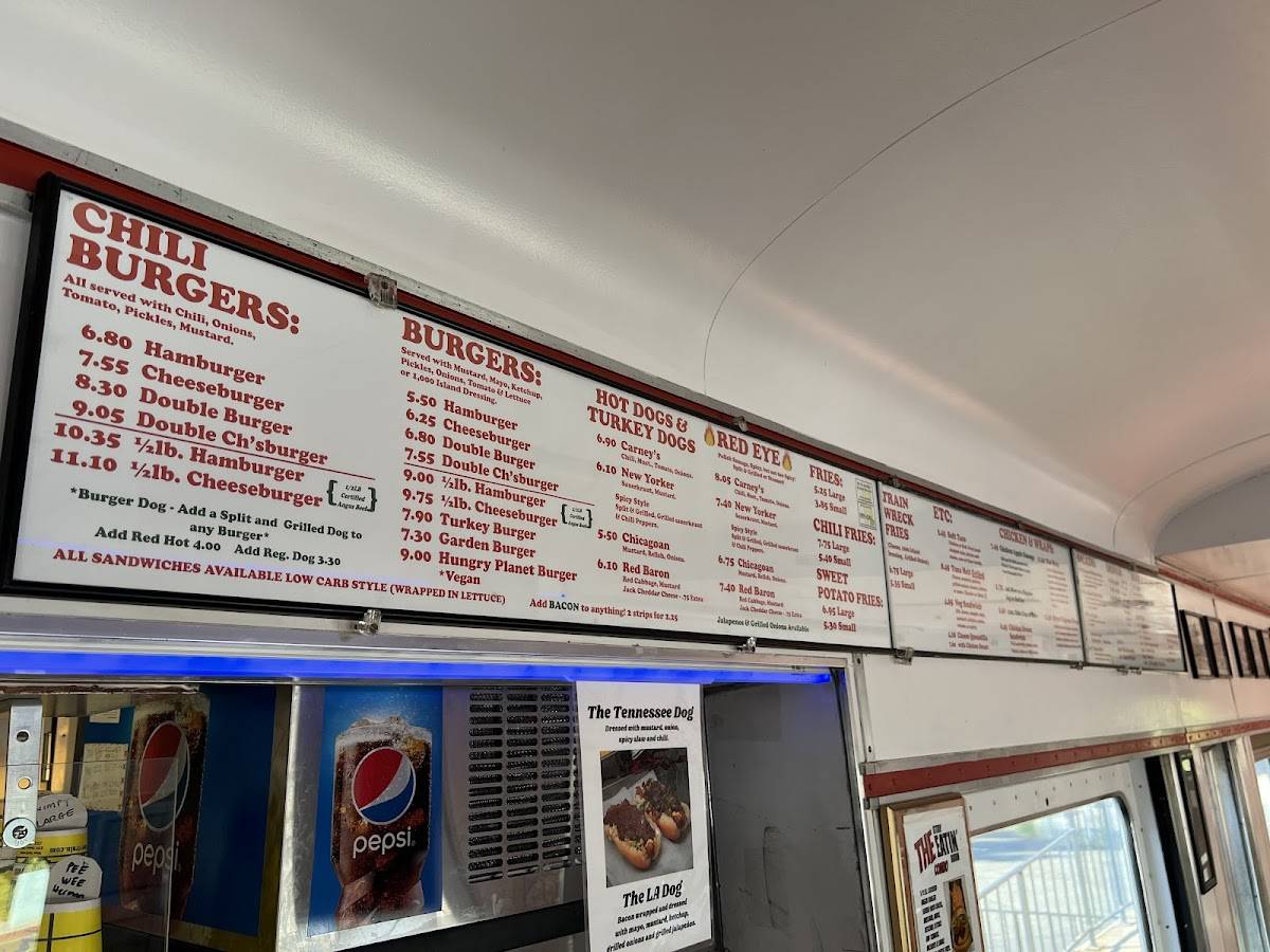 Menu at Carney's Restaurant, Los Angeles, Sunset Blvd