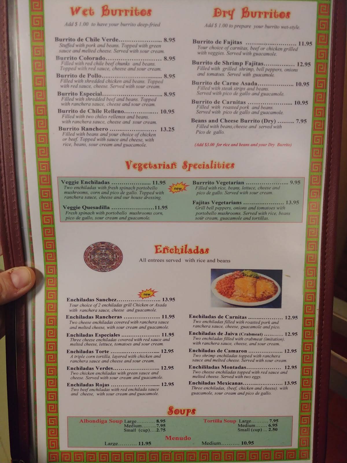 Menu at Casa Sanchez Restaurant, Prescott, W Gurley St