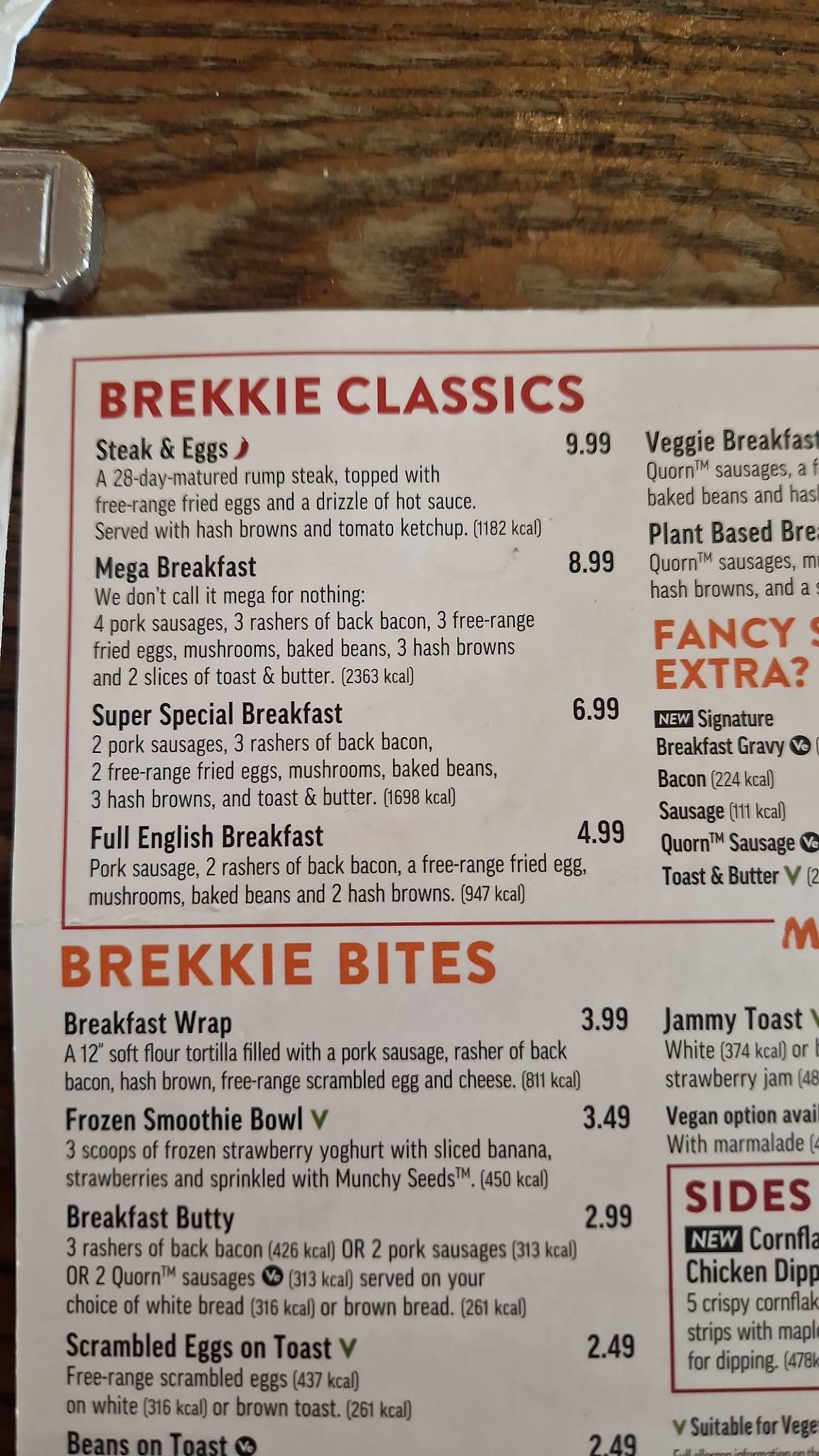 Menu at Castle View restaurant, Dudley, Castlegate Business Park