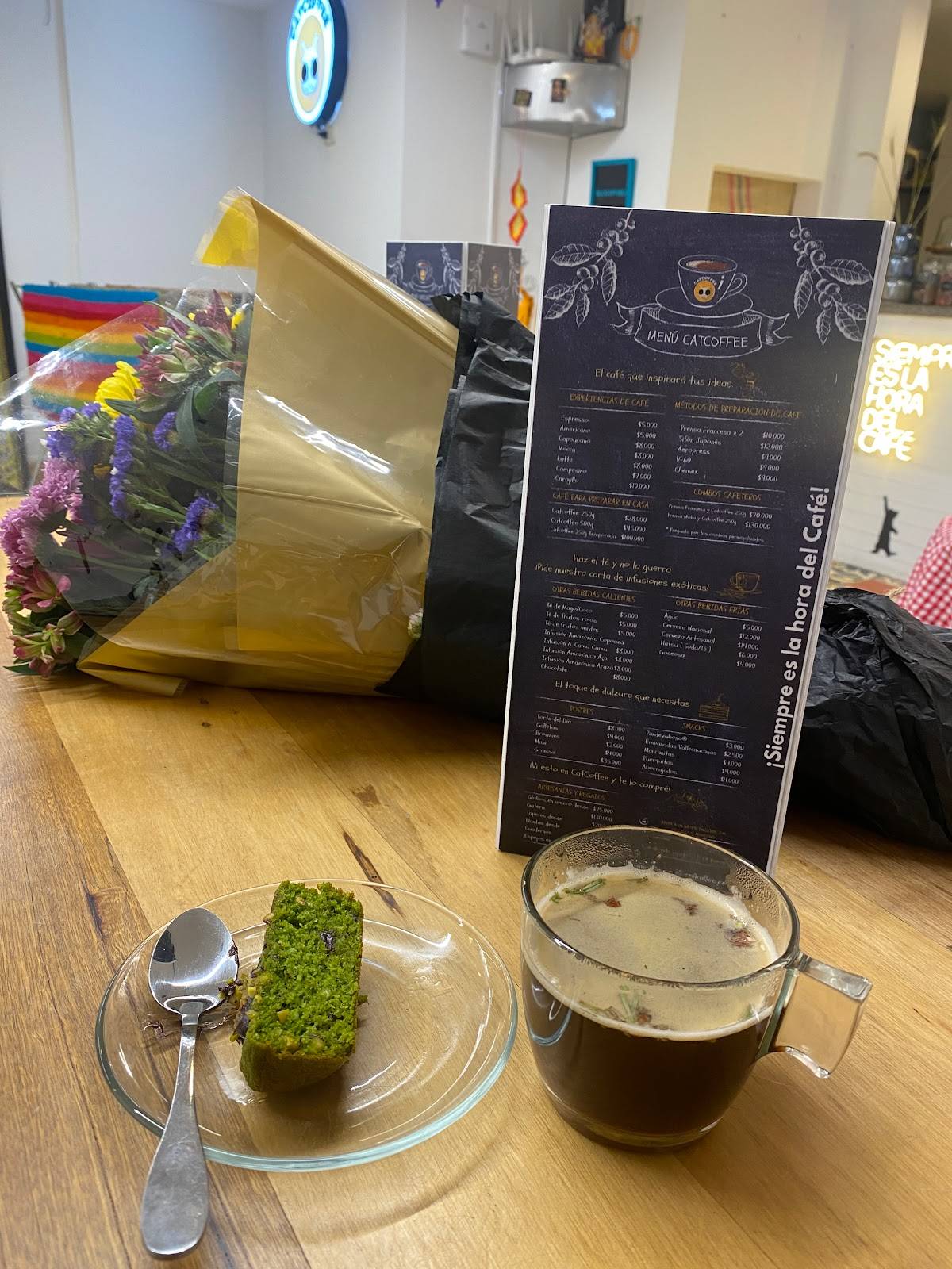 Carta de CatCoffee Café, Bogotá