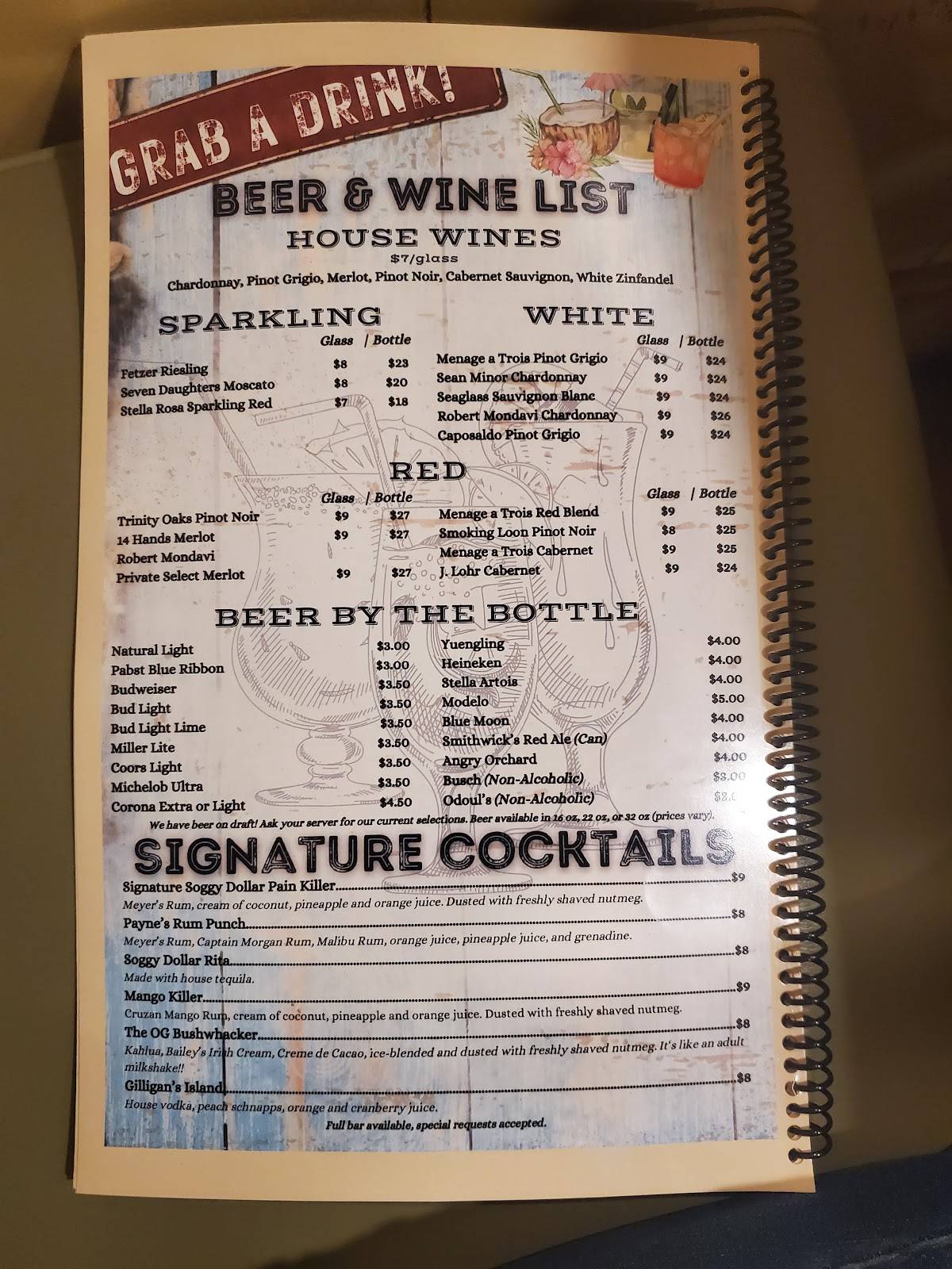 Menu at AmberJack Seafood & Steaks Restaurant, Cramerton