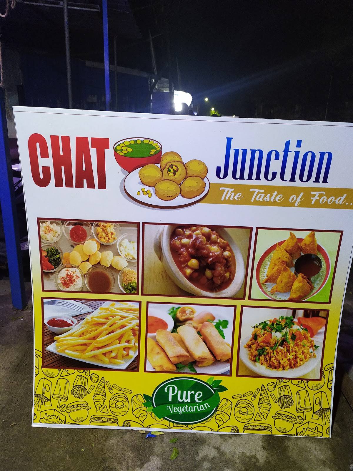 Menu at Chat junction, Chennai, 20