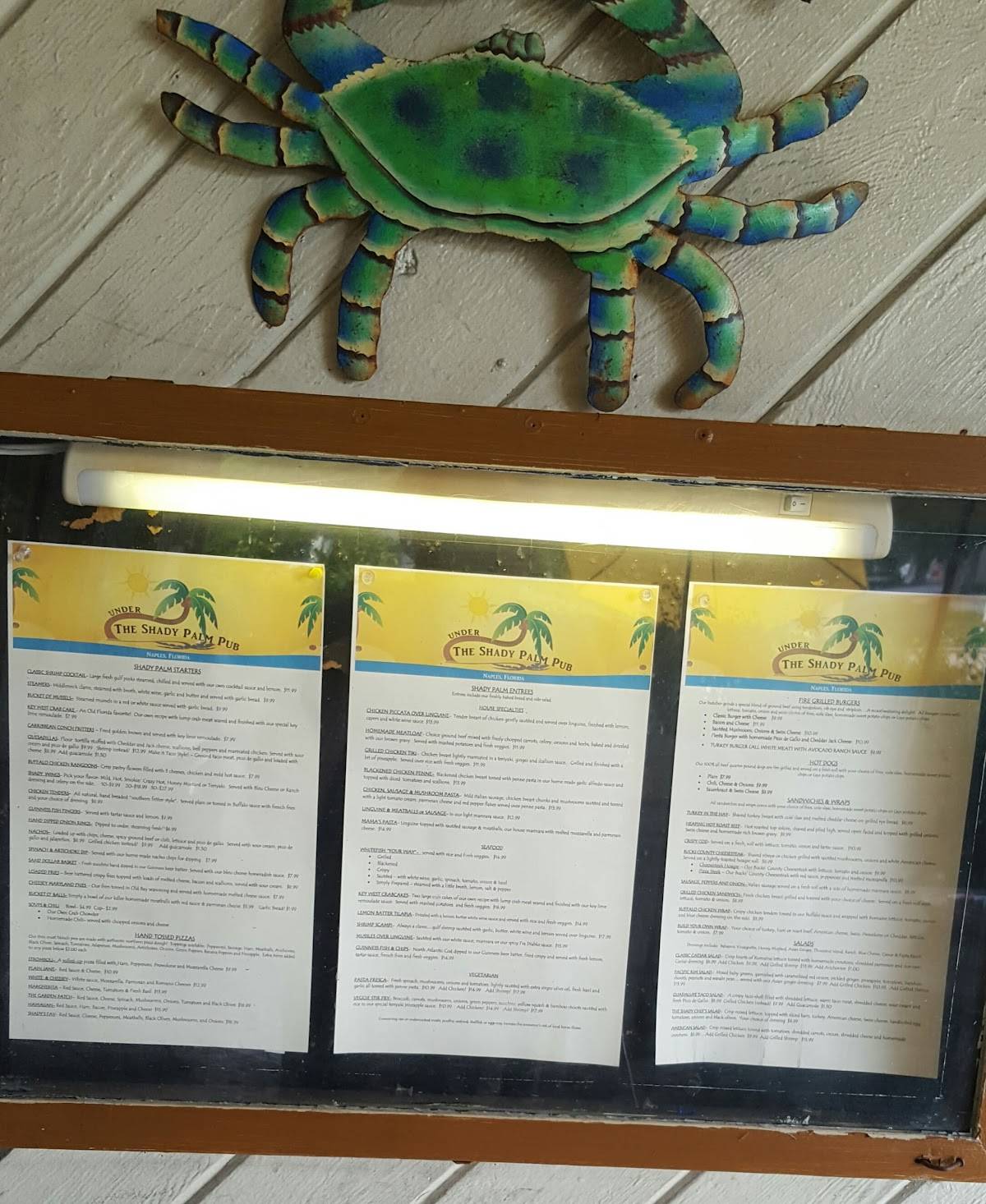 Menu at Chatterbox II pizzeria, Naples