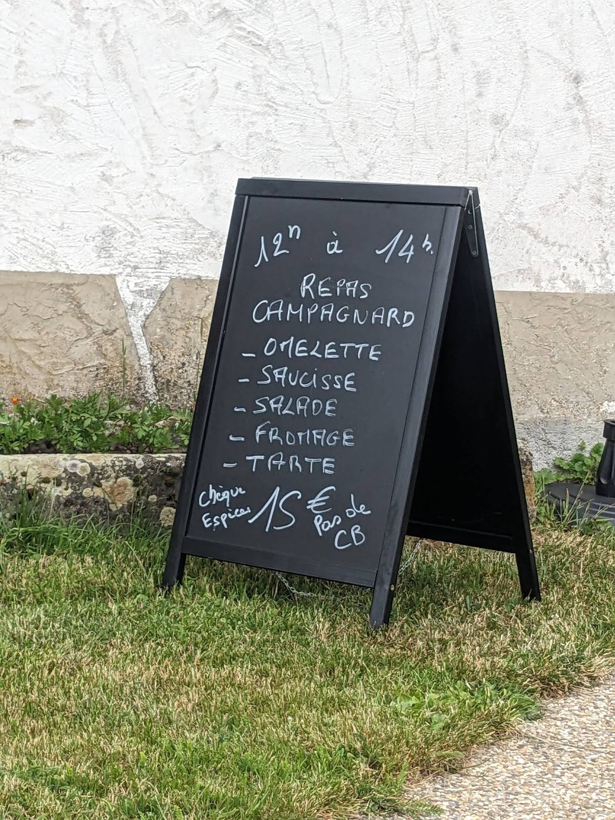 Menu au Chez Gaby restaurant, Beulotte-Saint-Laurent