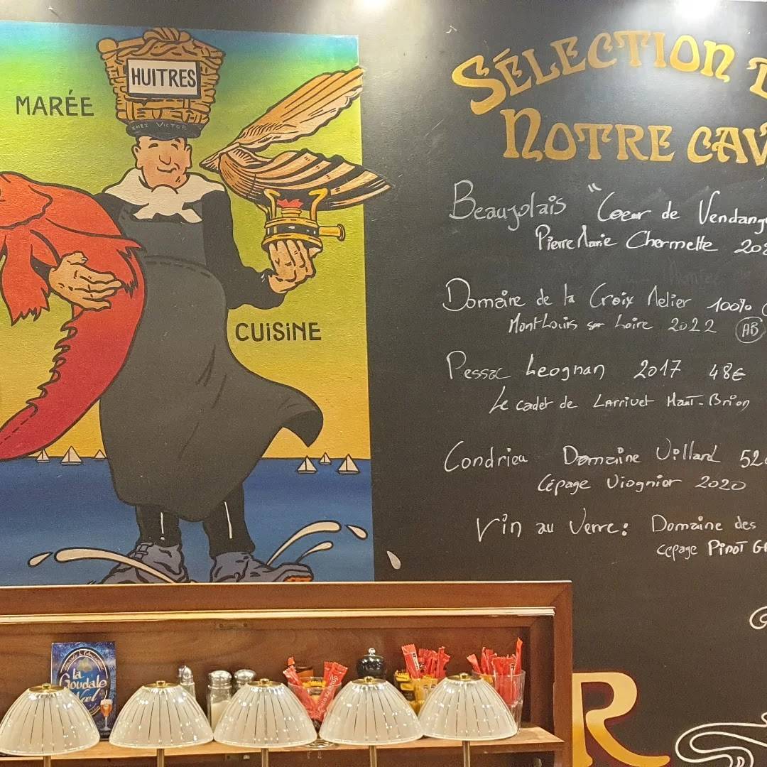 Menu au Chez Victor restaurant, Cancale, 8 Quai Admis en Chef Thomas