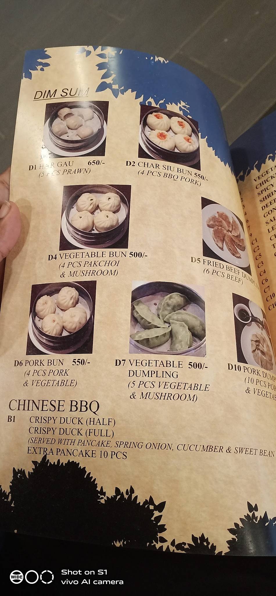 Menu at Chinese Kitchen And Dim Sum House restaurant, Nairobi