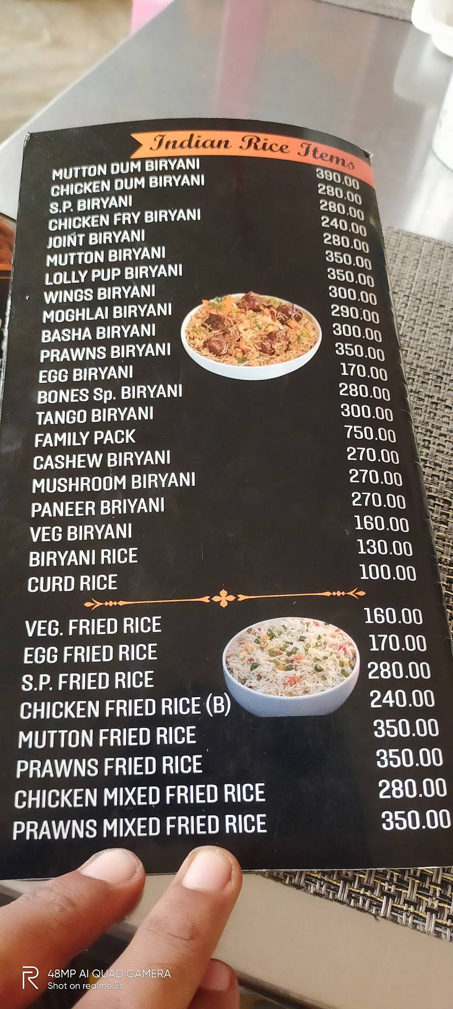 Menu at Abhiruchi Restaurant, Chirala
