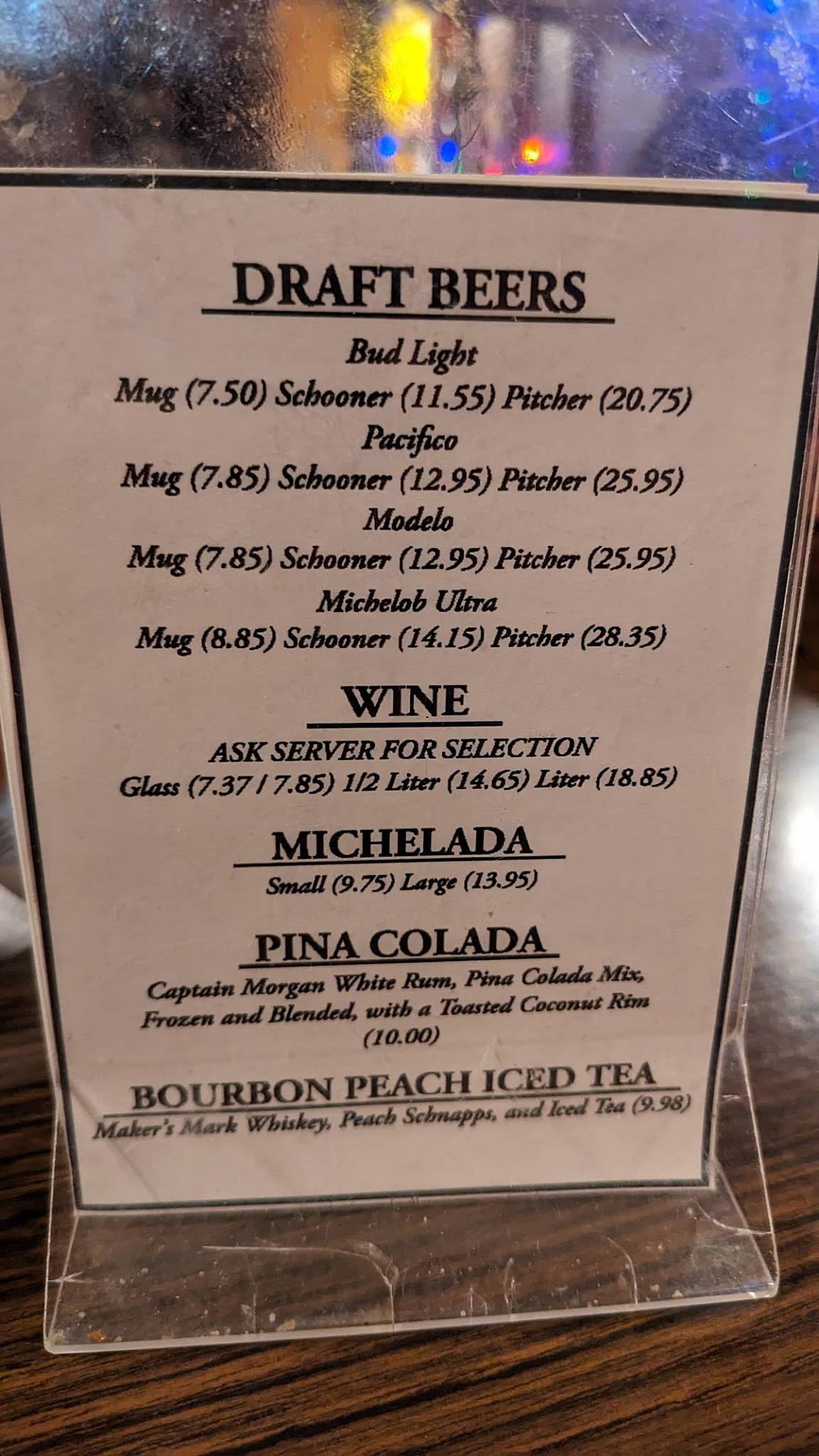 Menu at Chris & Pitts BBQ Restaurant, Downey