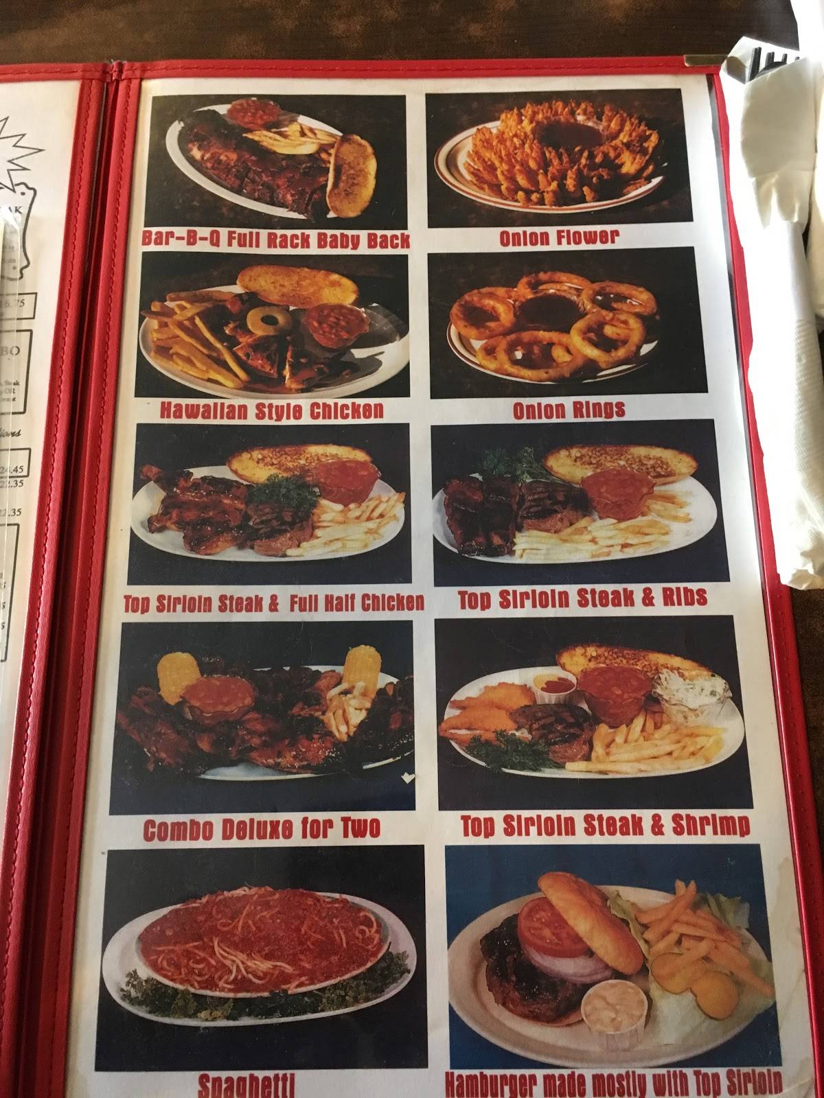 Menu at Chris & Pitts BBQ Restaurant, Downey