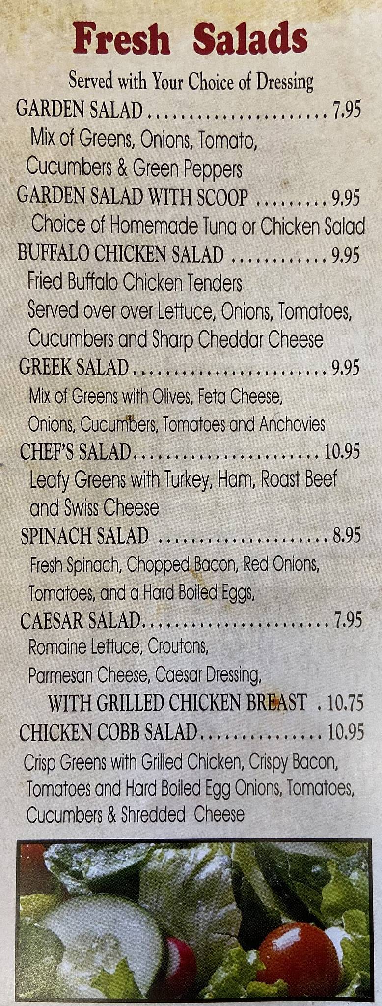 Menu at City Line Diner and Deli restaurant, Philadelphia