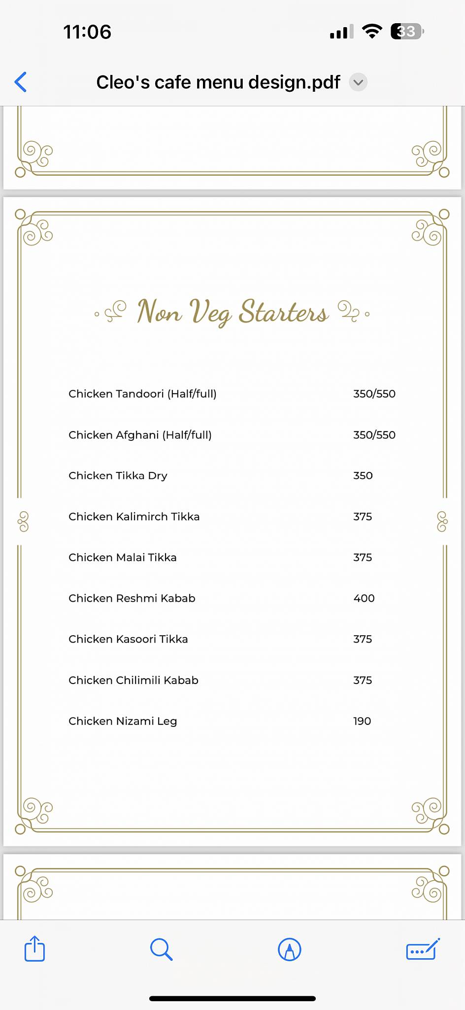 Menu at Cleo's Coffee & More, Vadodara