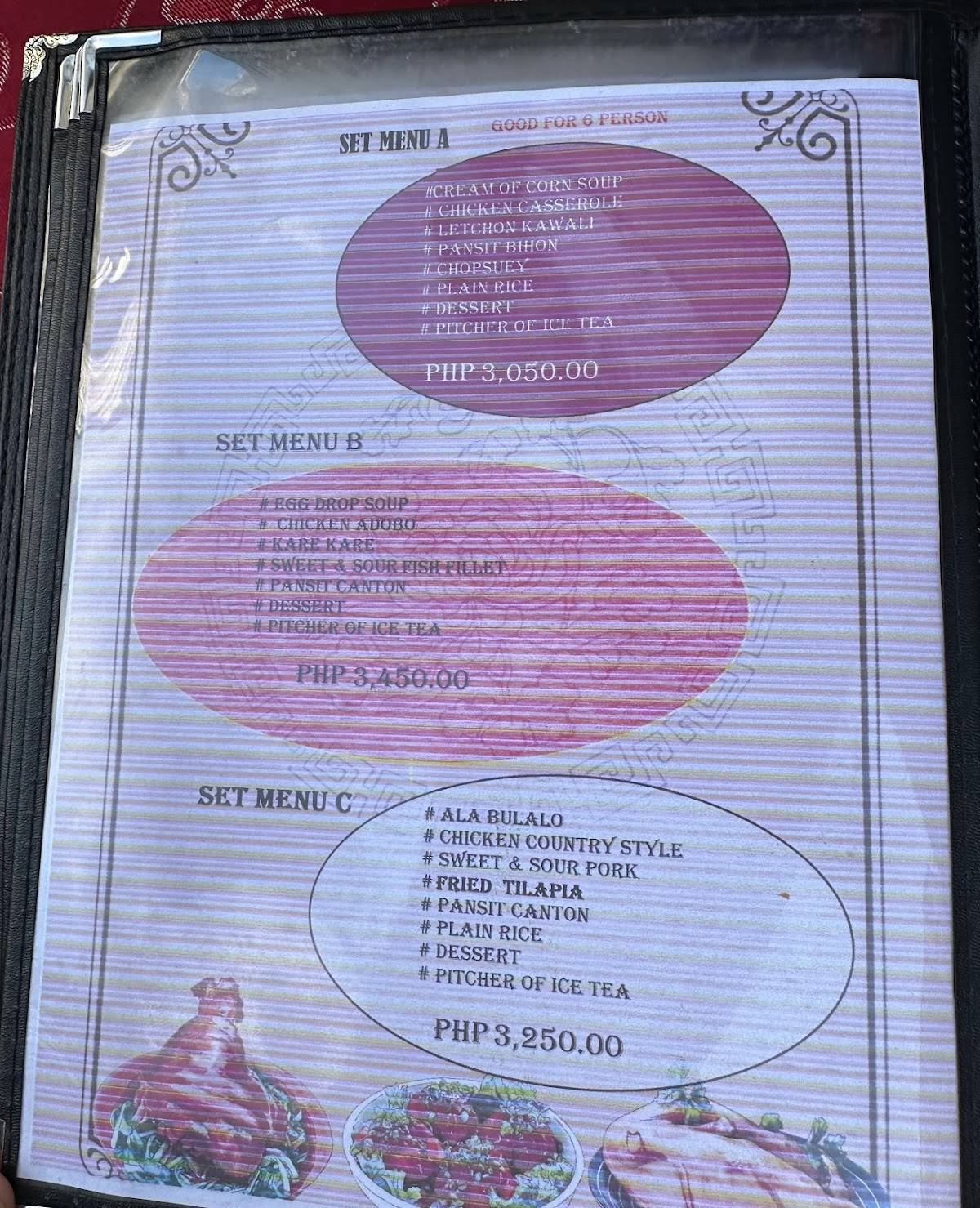 Menu at Coco Bango Cafe, Manila, HXQG+M6M