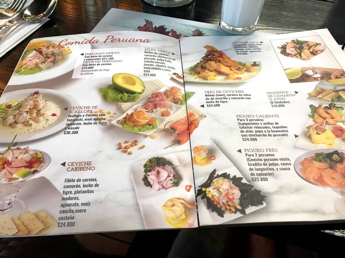 Carta del restaurante Coctel del Mar, Bogotá, Av. Cra 19 #123-26
