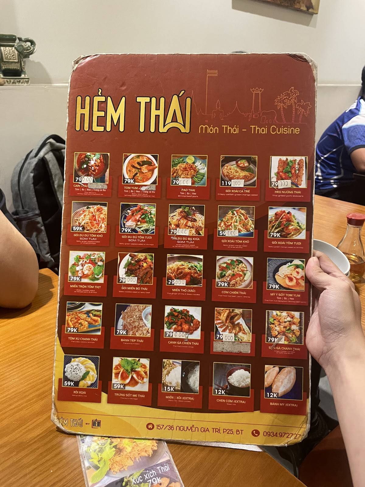 Menu at Cơm Niêu D2 - Vietnamese Clay Pot Rice restaurant, Ho Chi Minh ...