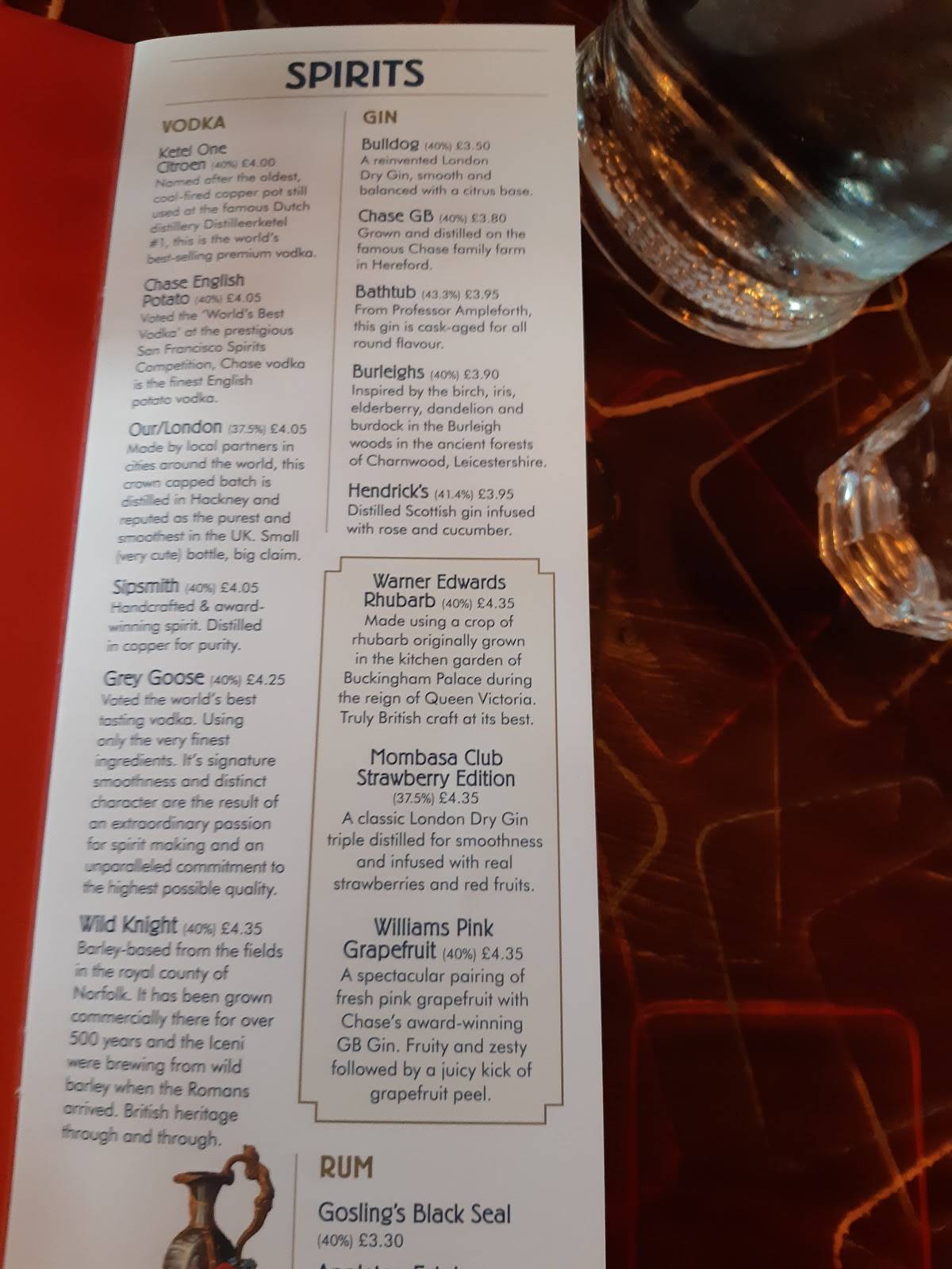 Menu at Cosy Club, Norwich