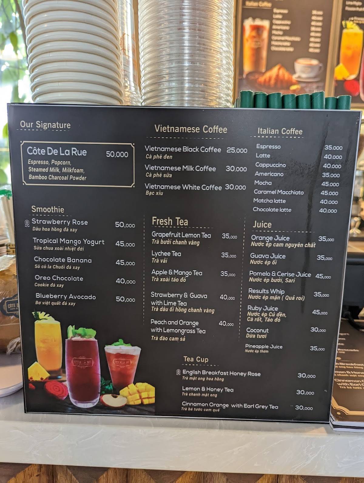 Menu at Cote De La Rue - The Pantry Cafe -, Ho Chi Minh City