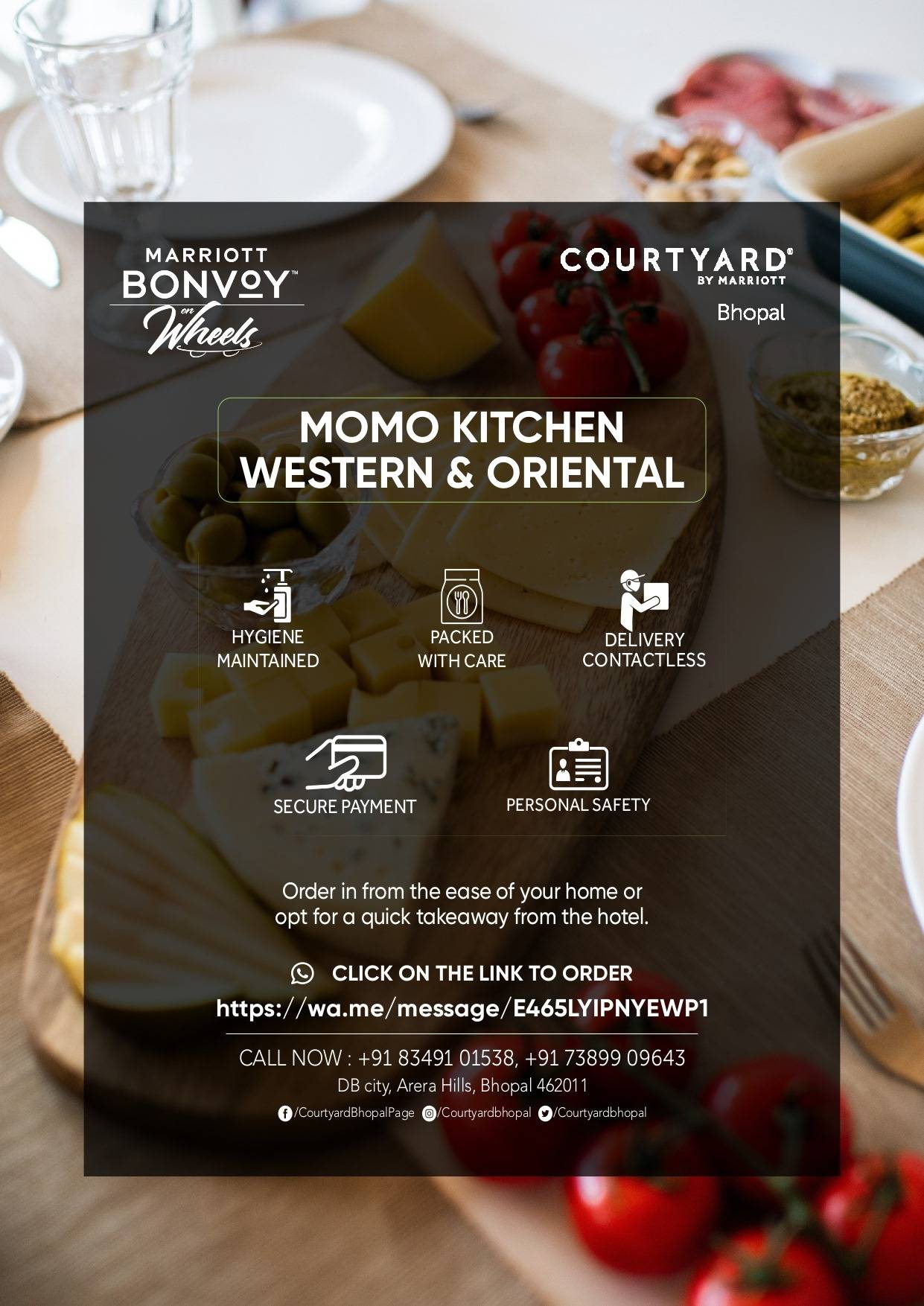 Menu at Courtyard by Marriott Bhopal, Bhopal