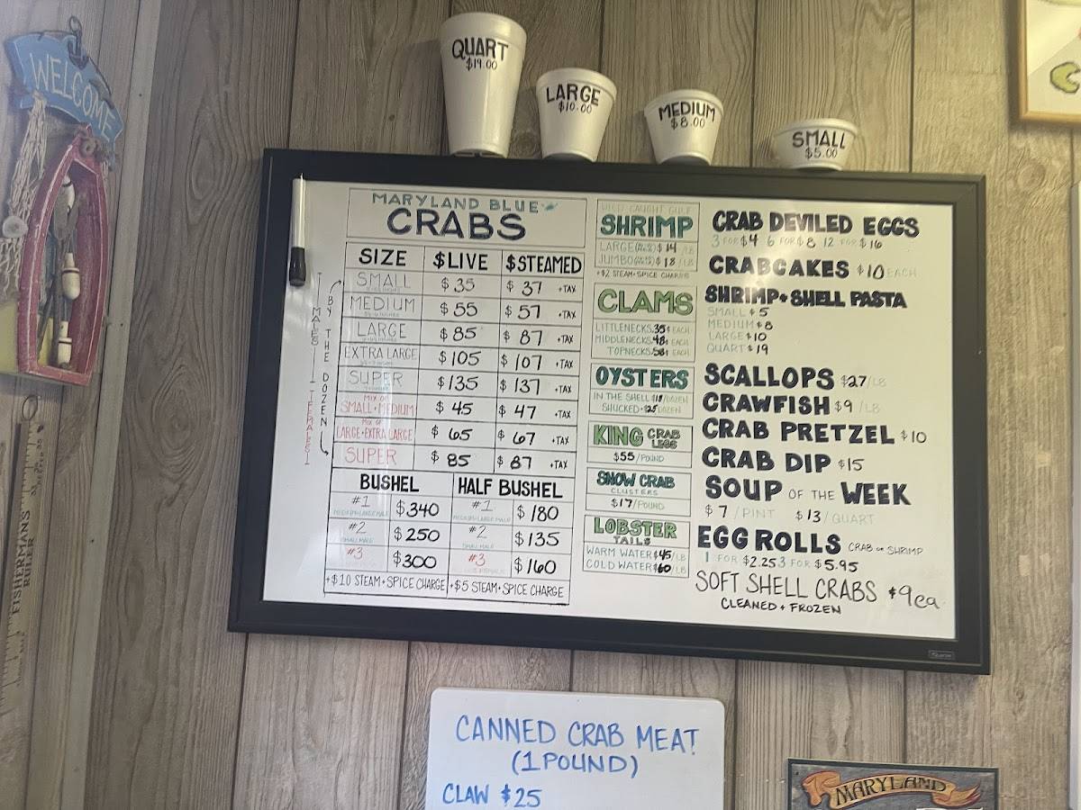Menu at Crab Crazy restaurant, Temple