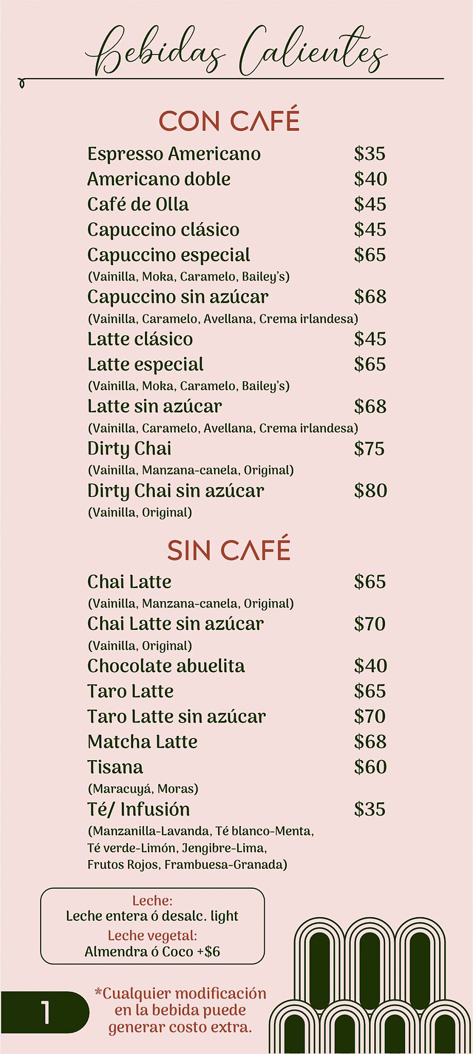 Carta de Crostoli · Café - Restaurant, Sahuayo de Morelos