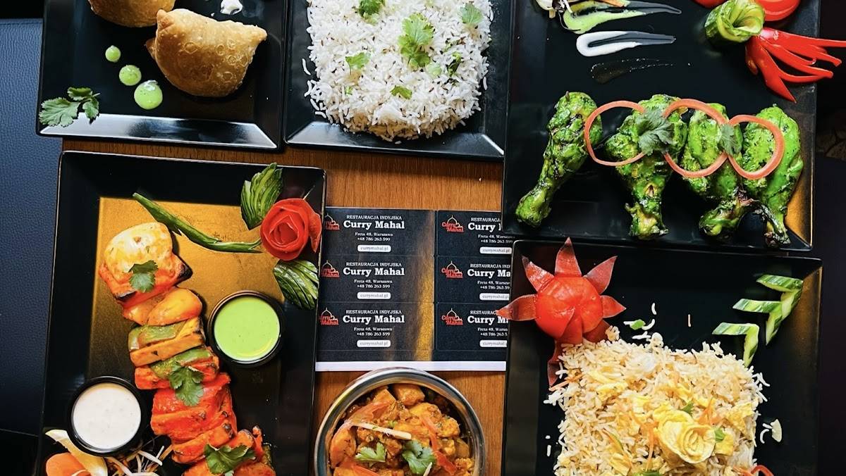 Menu at Curry Mahal Stare Miasto restaurant, Warsaw