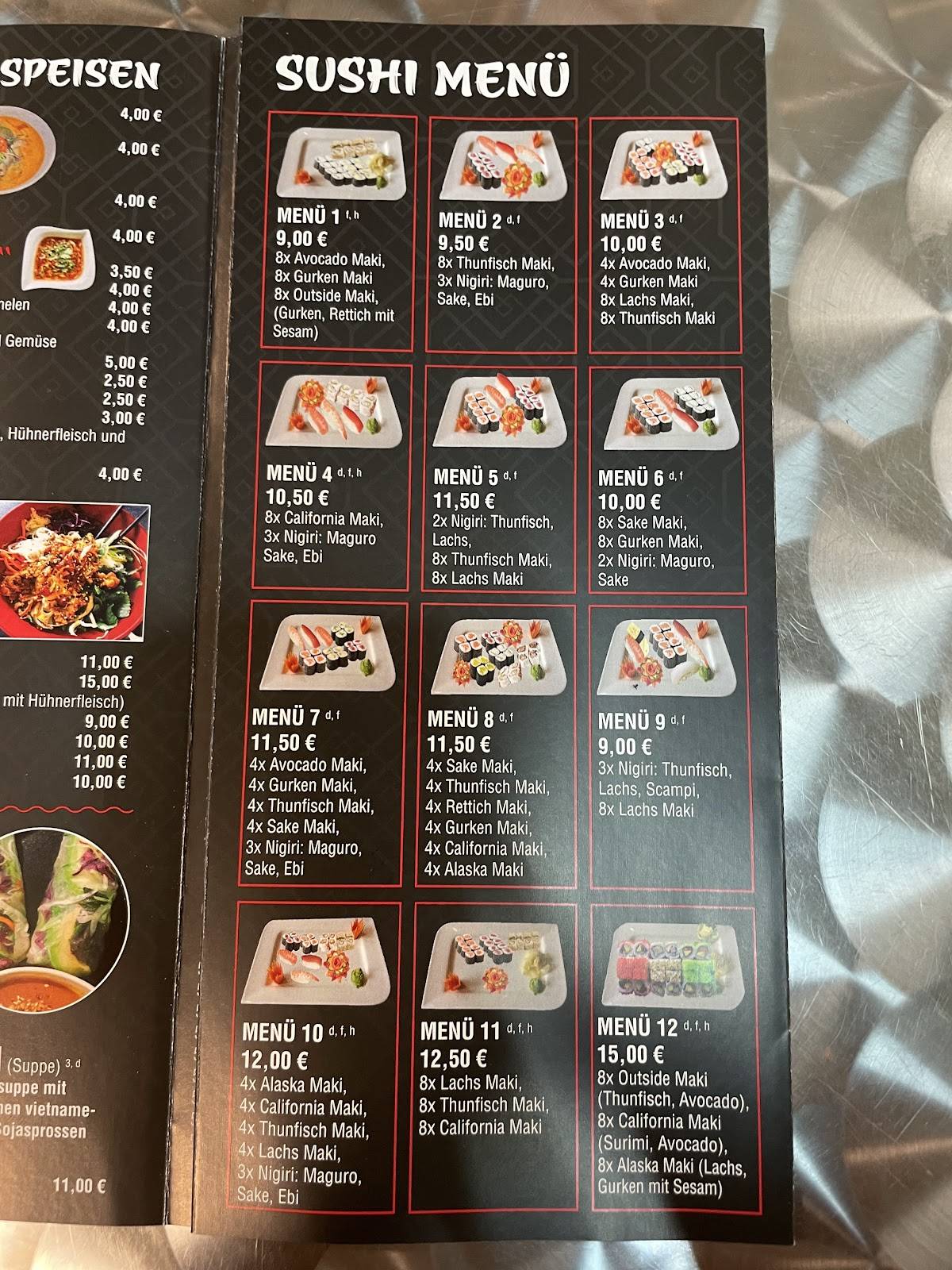 Speisekarte von DUY ANH Asia imbiss Landshut- Altdorf restaurant, Landshut