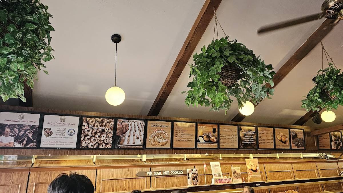 Menu at Danish Mill Bakery, Solvang