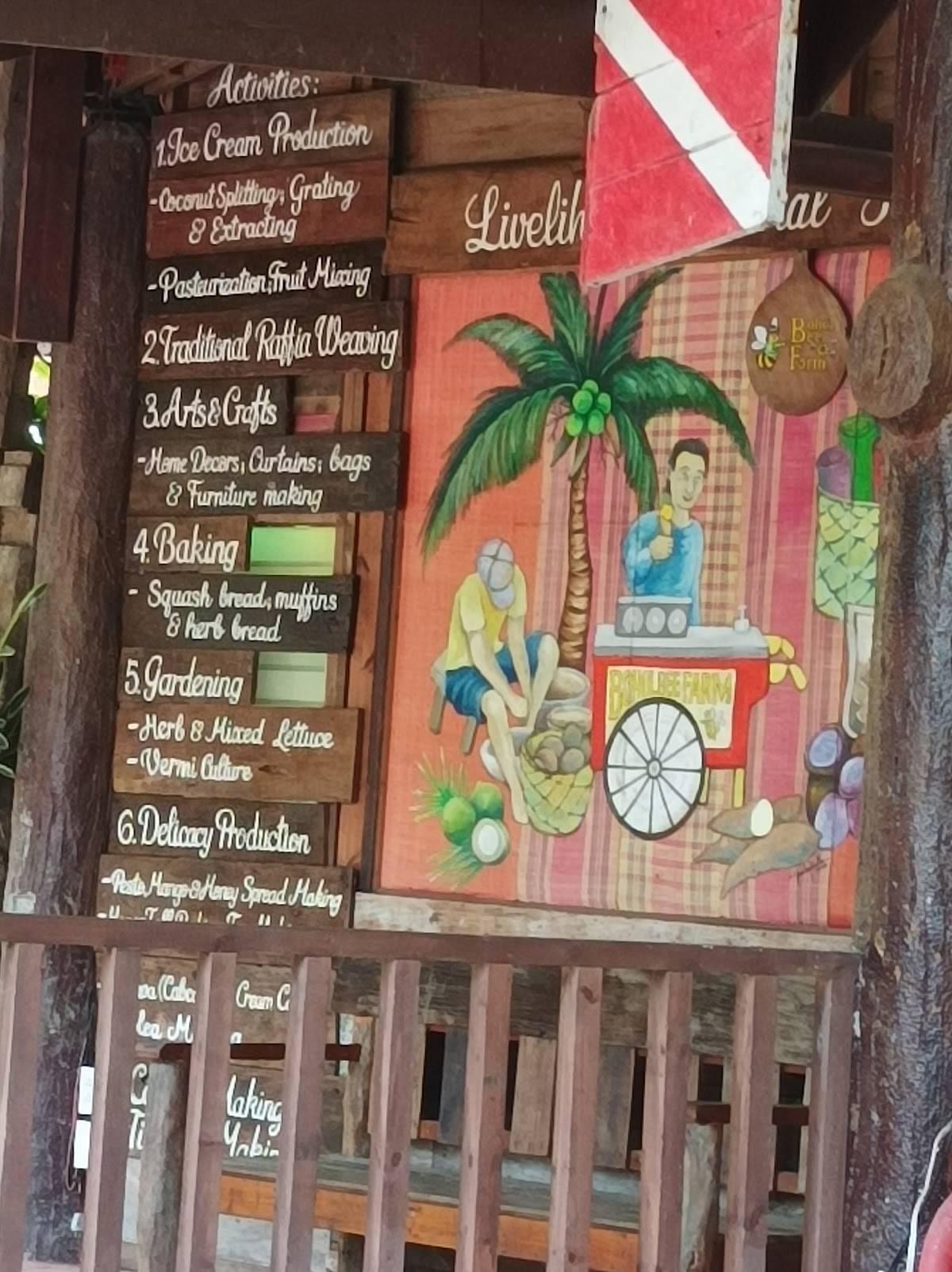 Menu at Bohol Bee Farm restaurant, Dauis