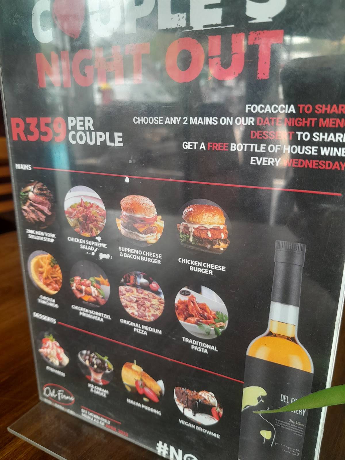 Carta del restaurante Del Forno Hatfield, Pretoria, Hillcrest Boulevard ...