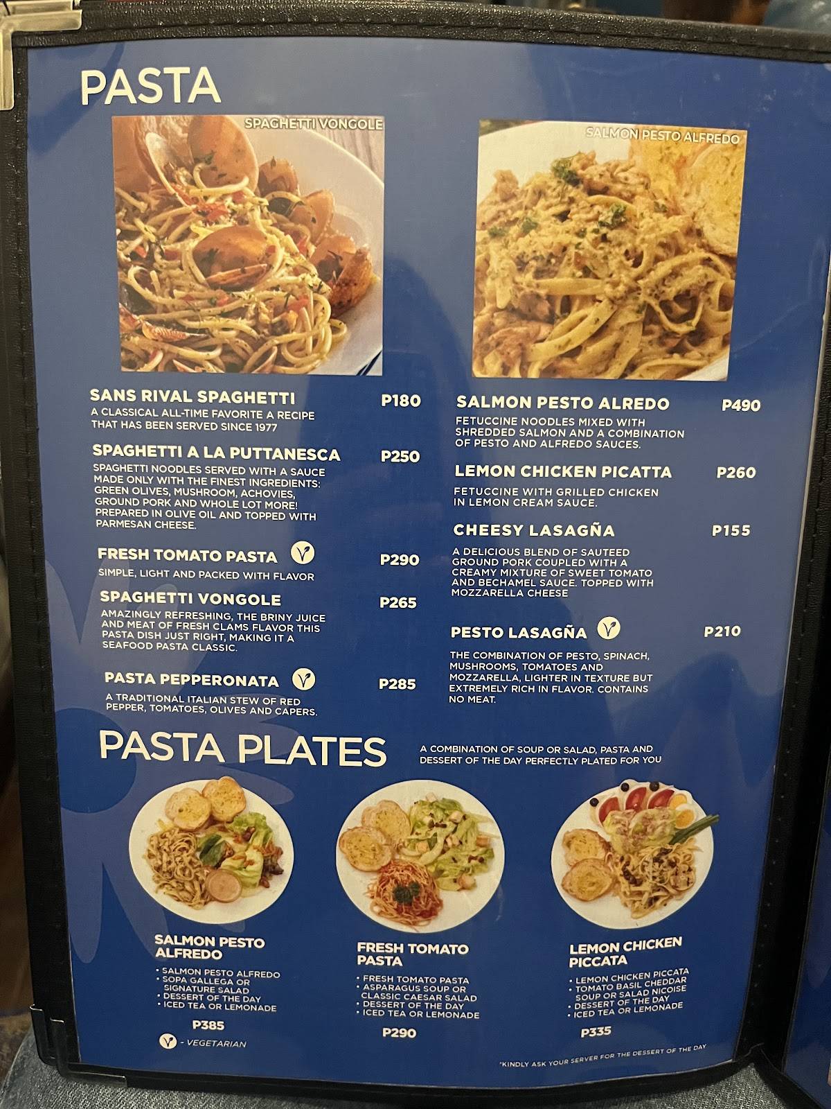 Menu at Sans Rival Cakes & Pastries desserts, Dumaguete, 165 San Jose St